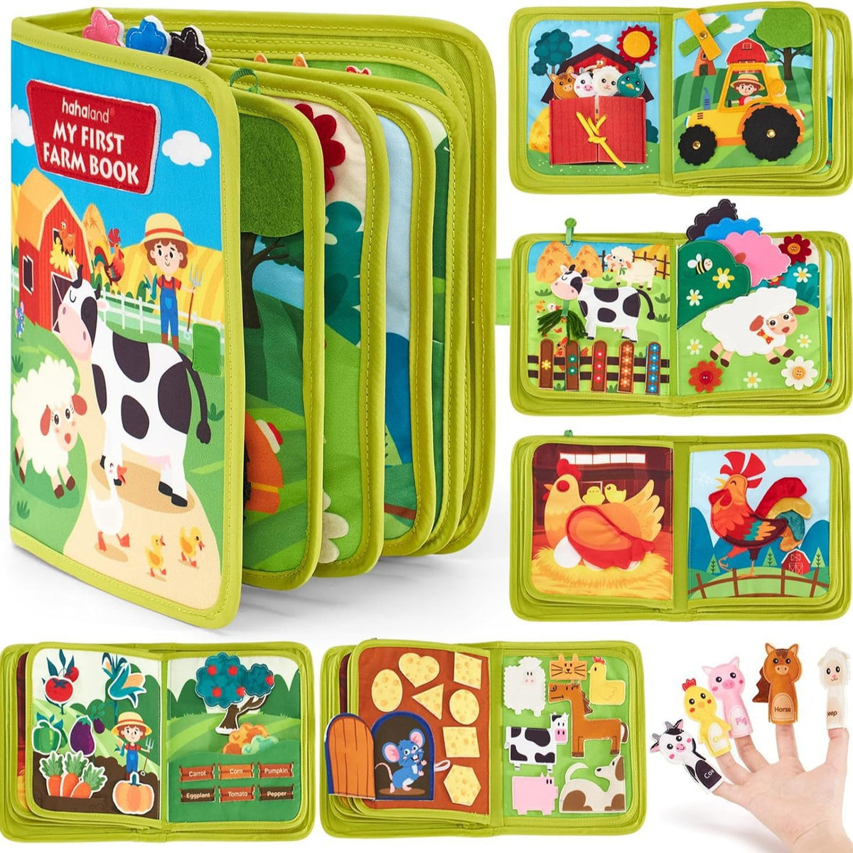 Interactive Farm Adventure – Montessori Quiet Book – OTTEBERRY'S